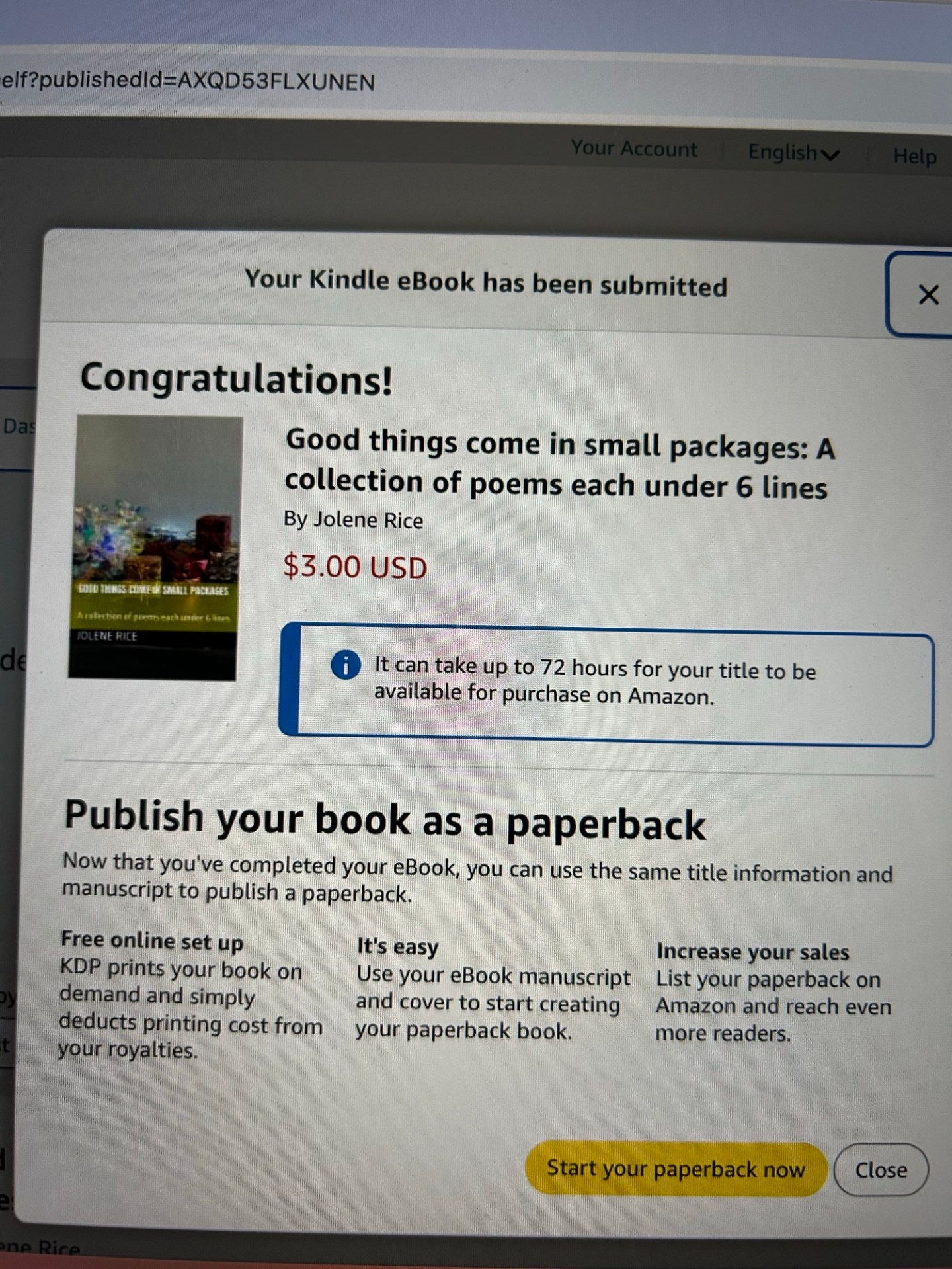 Good things come in small packages – Poetry & More