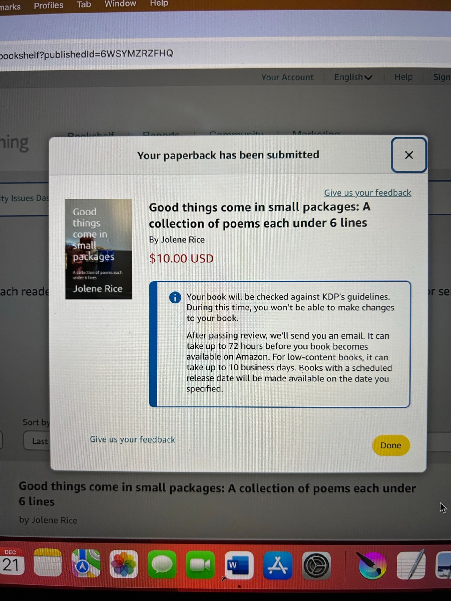 Good things come in small packages – Poetry & More